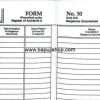 Accident register as per factory act form 30 - Bapuji Mumbai shop