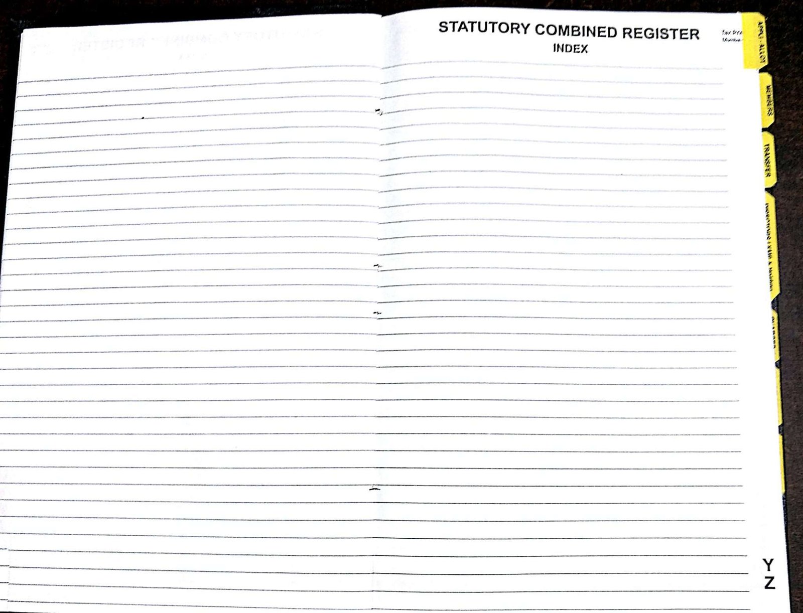 Buy New Statutory Register - Company Bapuji Mumbai (since 1948)