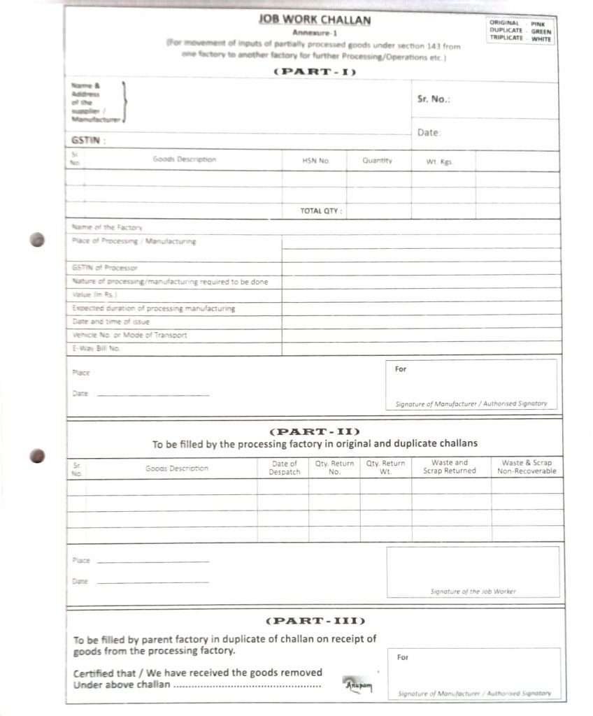 Delivery Challan Book Under GST 2025 - Bapuji Mumbai Shop