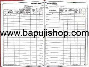 New Property Register for Society - Bapuji best (since 1948)