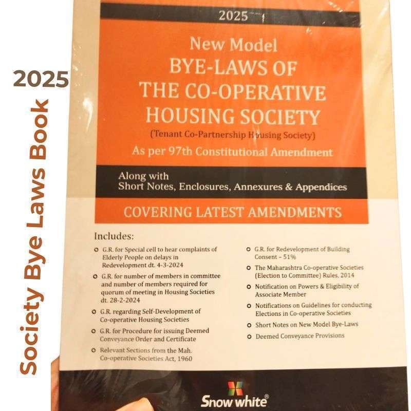 Buy Society Bye Laws Book - 2025 Edition for Maharashtra