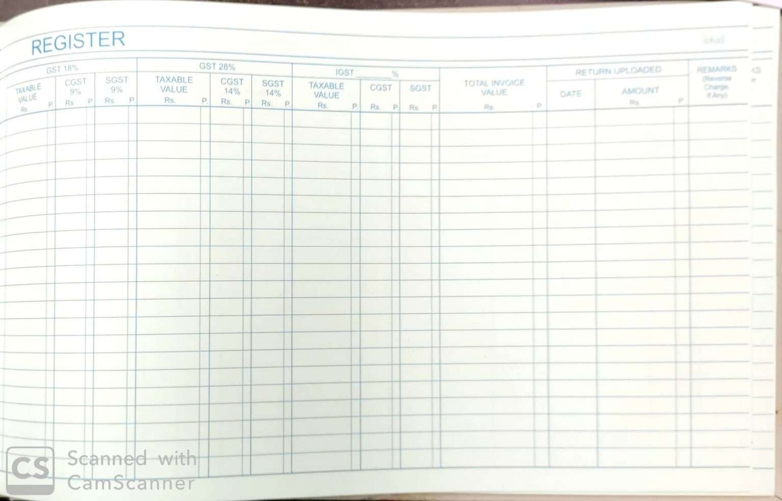 Buy GST Sales register - Bapuji Stationery Mart(since 1948)