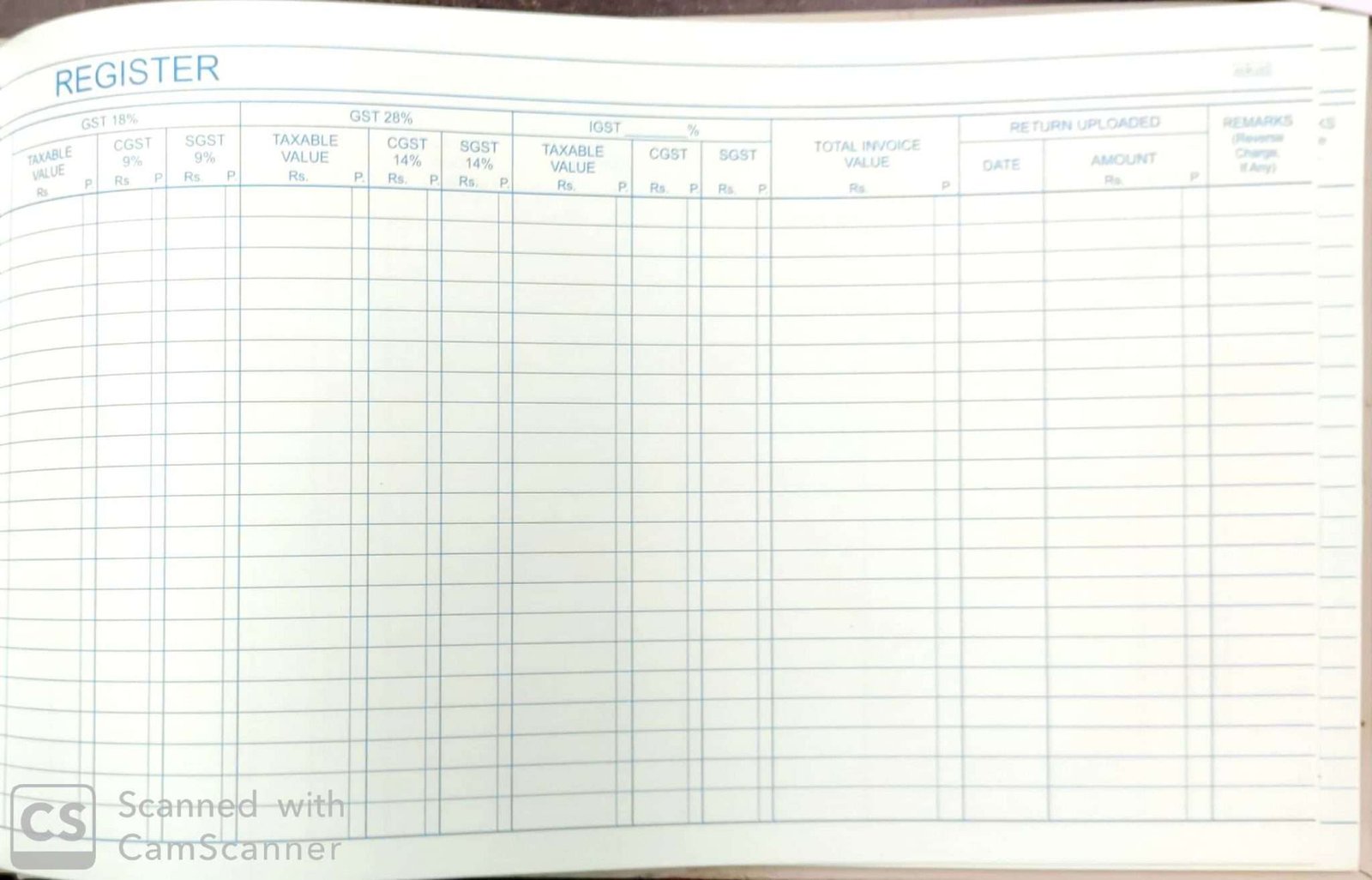 Buy GST Sales register - Bapuji Stationery Mart(since 1948)