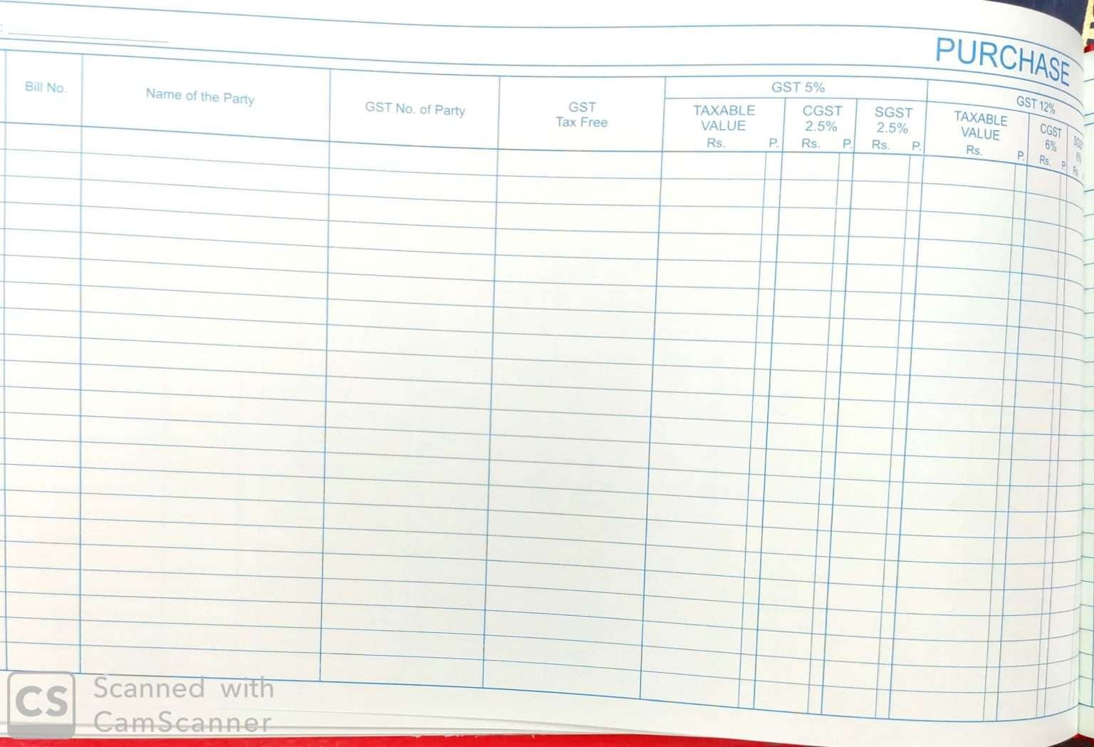 Get GST purchase register book - Bapuji best (since 1948)