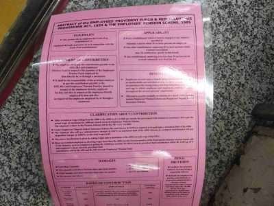 Abstract of the employees provident funds act - Industrial chart hr
